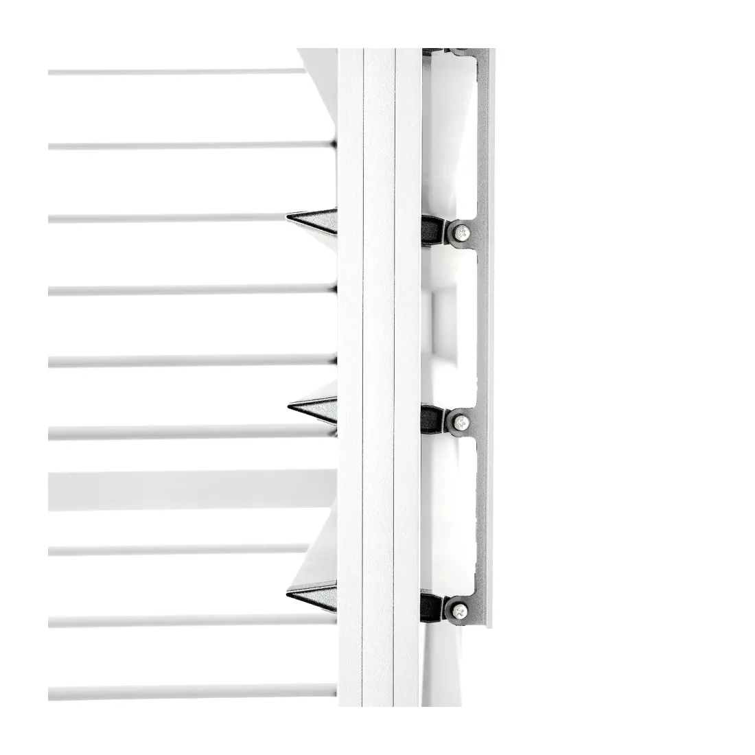 Titan 1m Aluminium Side Wall With Adjustable Louvres for 3m