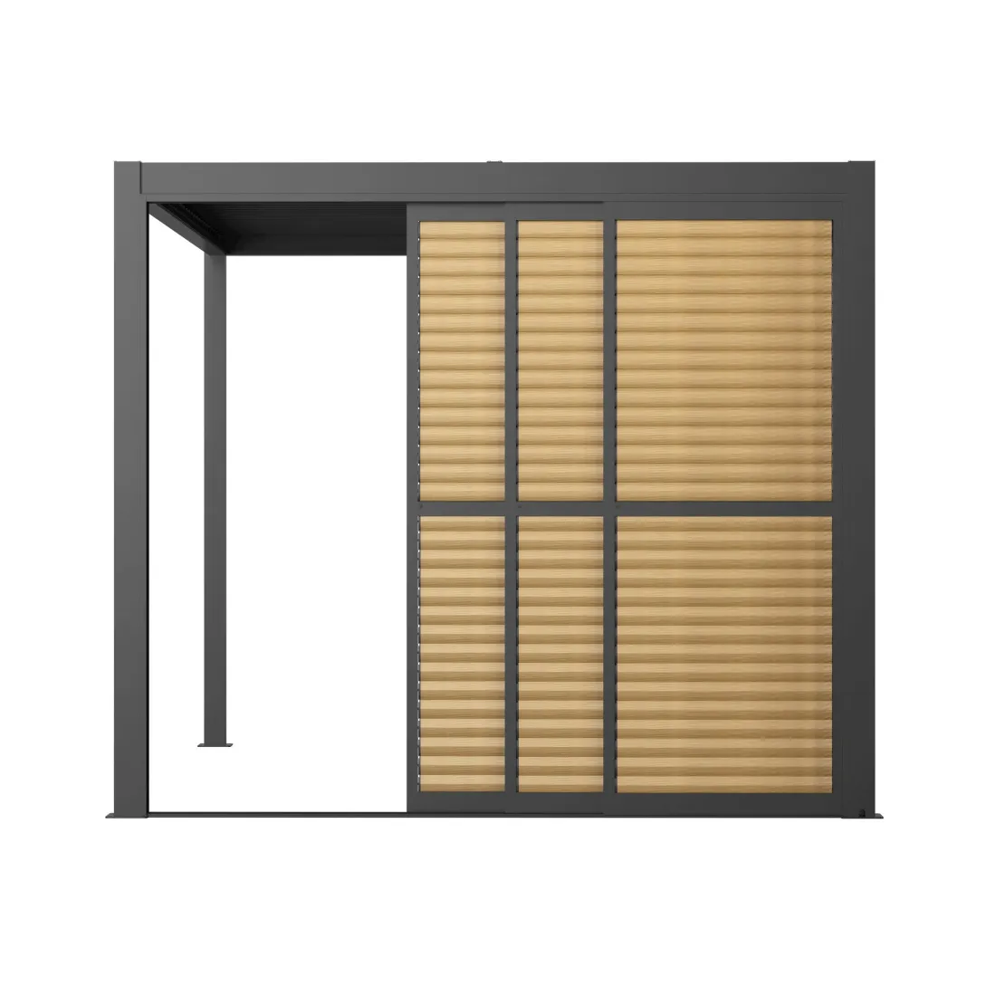 Como 3m Pergola Sliding Louvre Panel Door