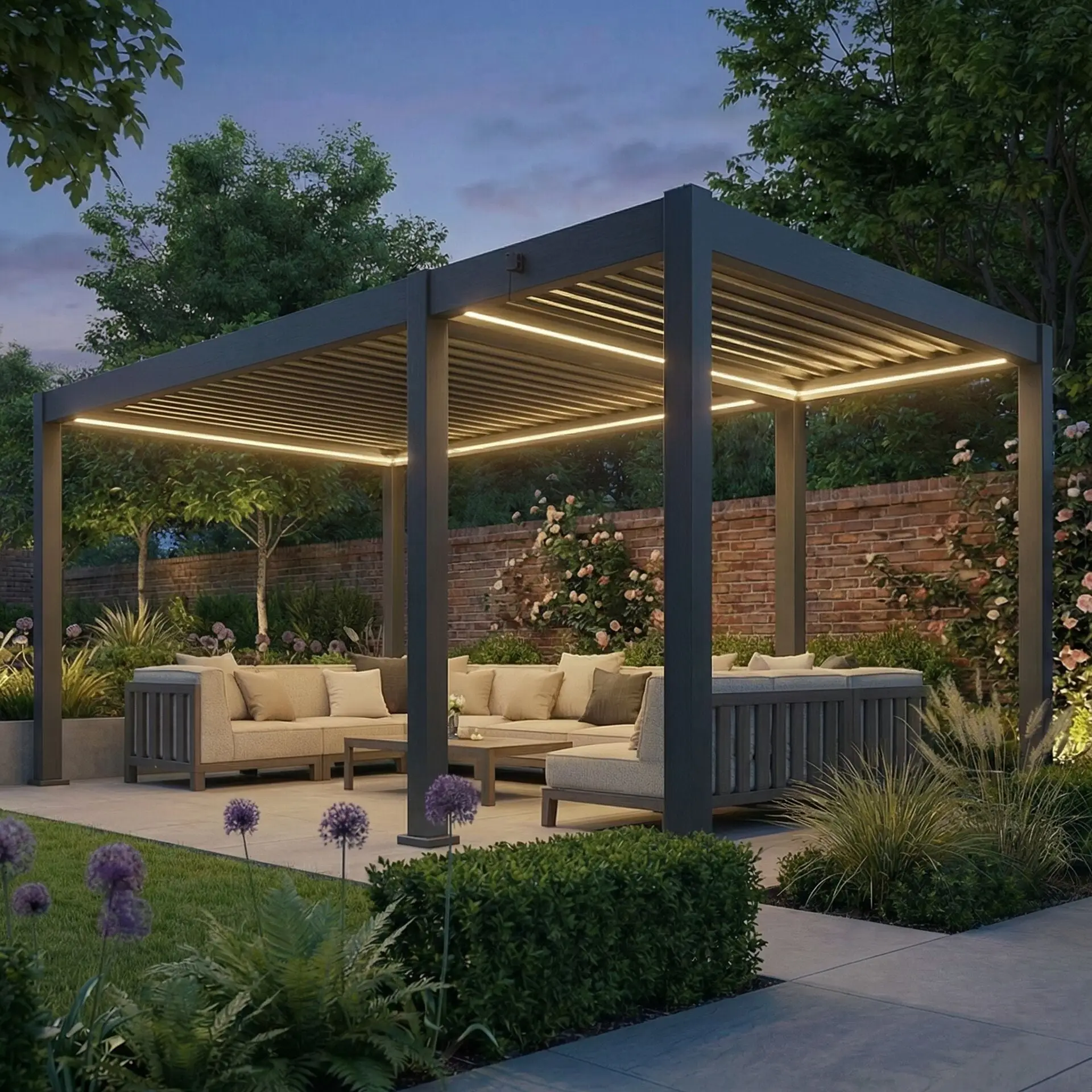 Eden Pergola Aluminium Manual Extension (3 x 1.4m) - Frame Only